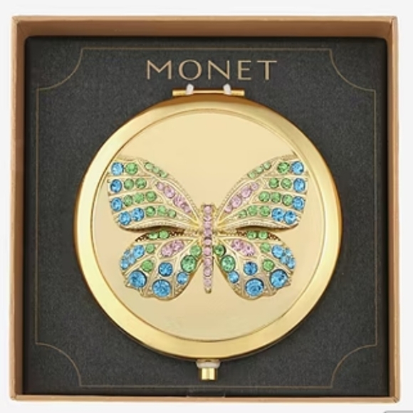 Monet | Makeup | Monet Butterfly Compact Mirror | Poshmark